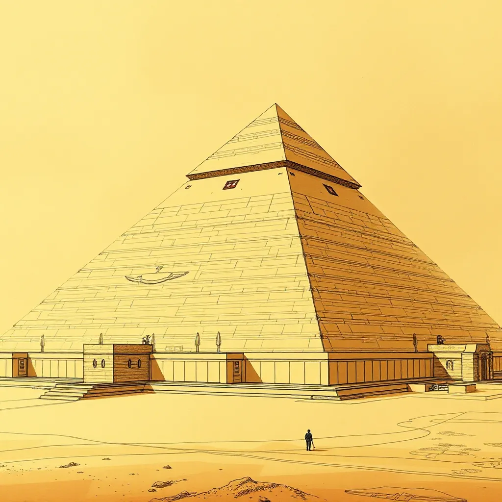 1813 Drawings Reveal Original Pyramid of Djoser Design : MysteryLores