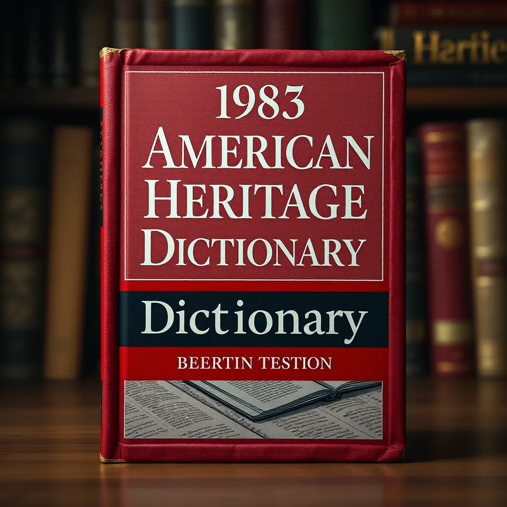 In-Depth Look at the 1983 American Heritage Dictionary : MysteryLores