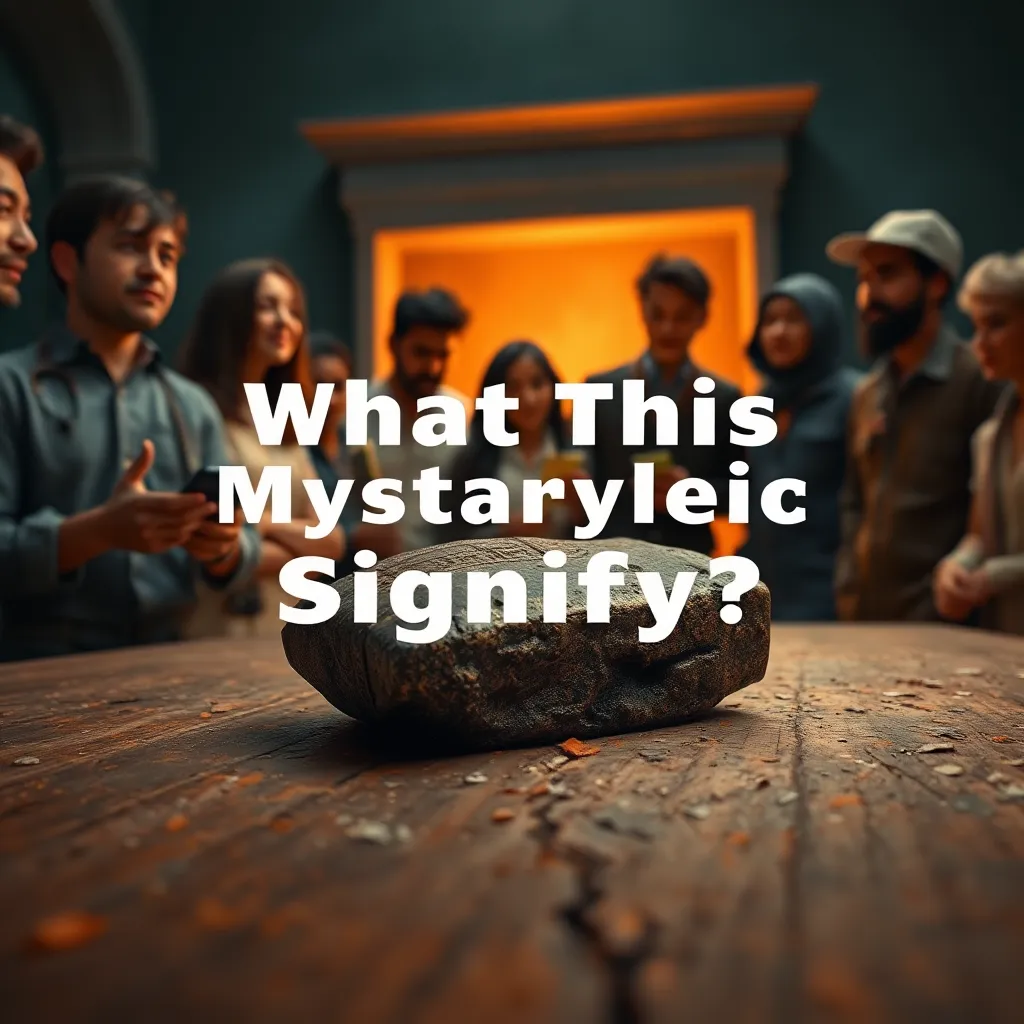 What Does This Mysterious Relic Signify? : MysteryLores