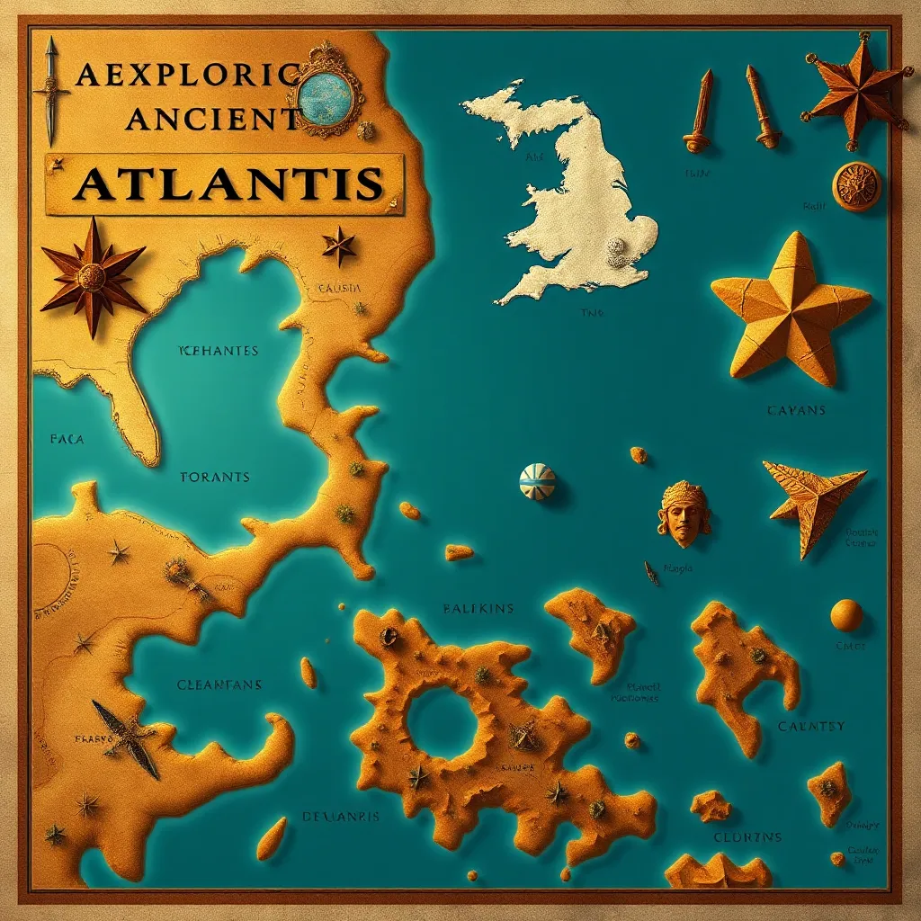 Exploring Ancient Atlantis: A Comprehensive Map Collection : MysteryLores