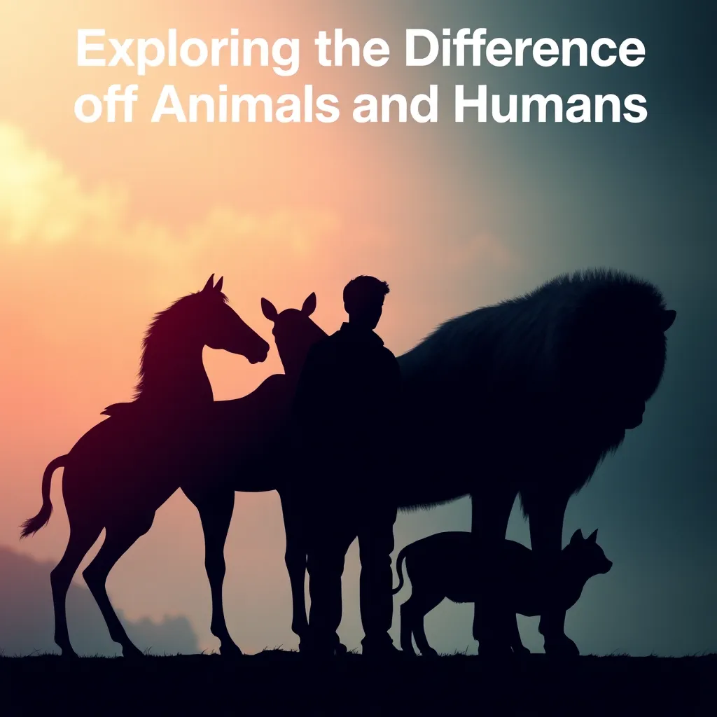 Exploring the Differences Between Animals and Humans : MysteryLores