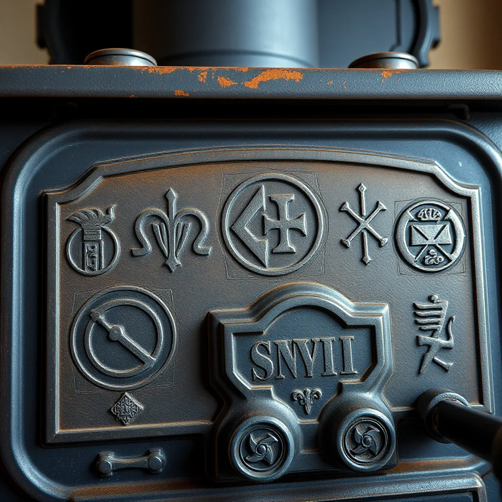Help Needed to Identify Symbols on Antique Stove : MysteryLores