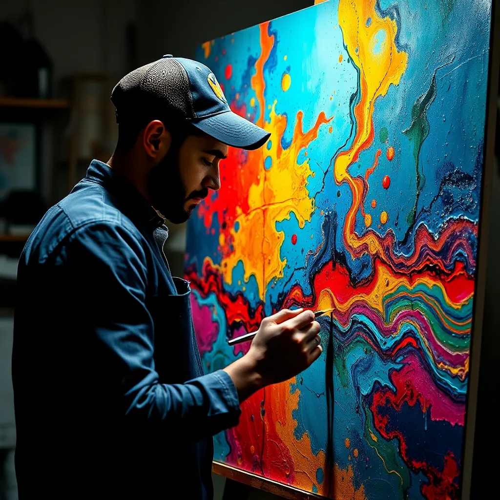 Artist Shares Stunning First Oil Over Acrylic Artwork : MysteryLores