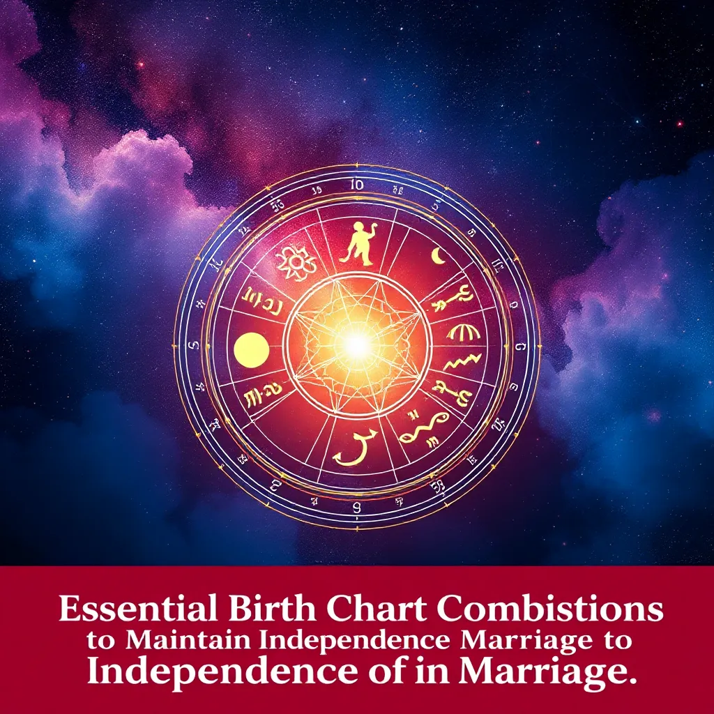 Essential Birth Chart Combinations to Maintain Independence in Marriage ...