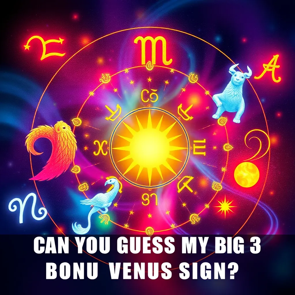 Can You Guess My Big 3 and Bonus Venus Sign? : MysteryLores