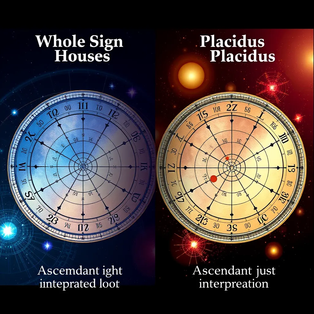 Whole Sign Houses vs Placidus: Ascendant Insights Explained : MysteryLores