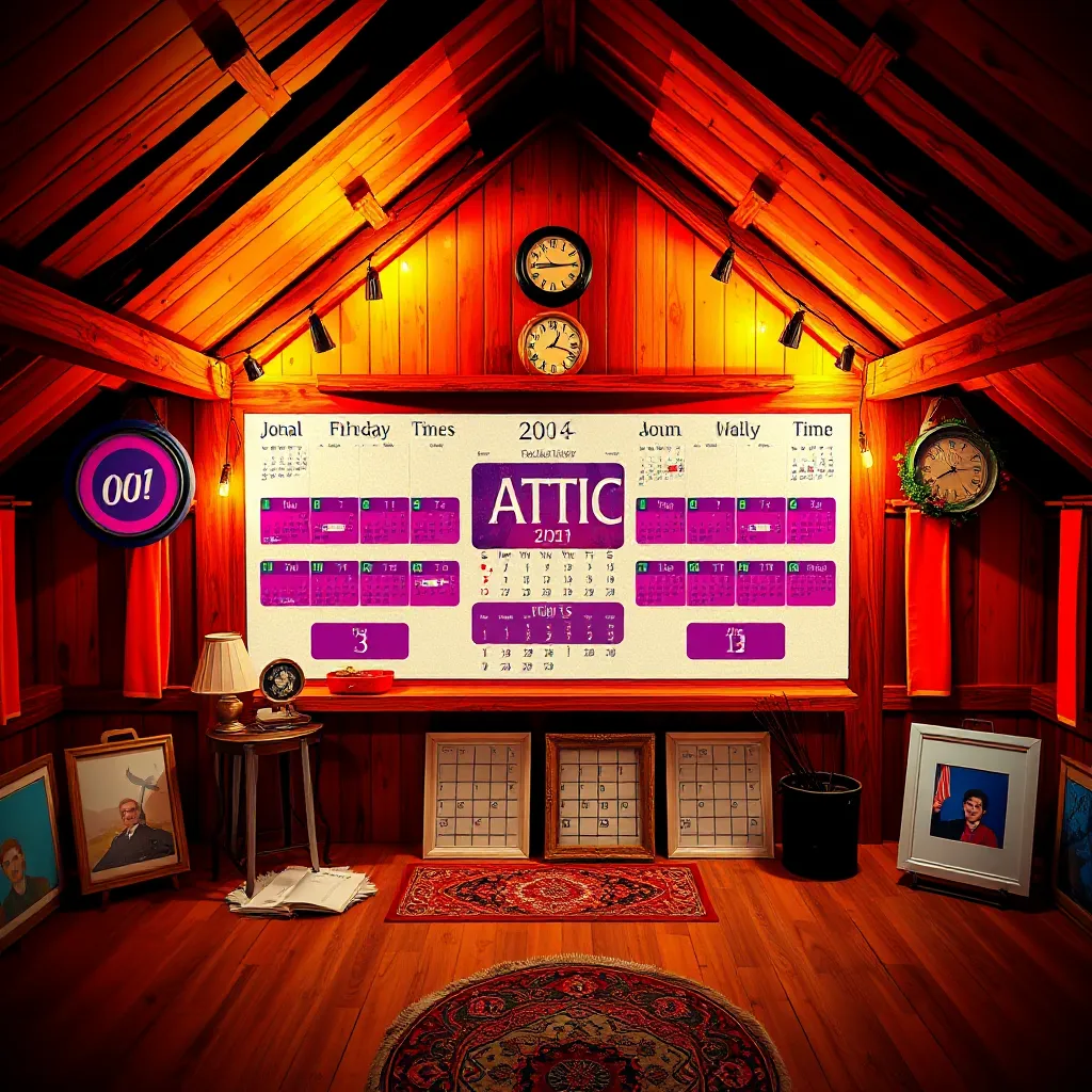 Create Your Unique Attic Calendar for Any Year : MysteryLores