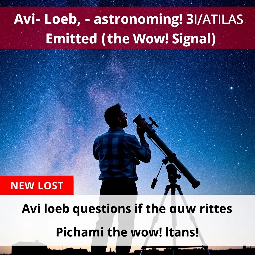 Avi Loeb Questions If 3I/ATLAS Emitted the Wow! Signal : MysteryLores