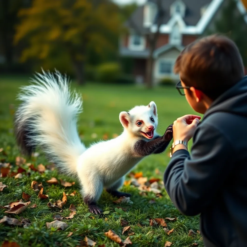 Unraveling the Dream: A Baby White Skunk Attack : MysteryLores