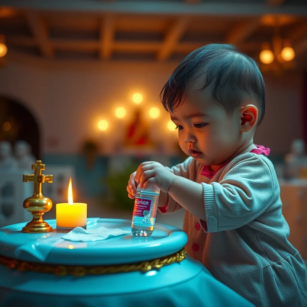 Baby Sets Up Altar With Florida Water in Touching Gesture : MysteryLores
