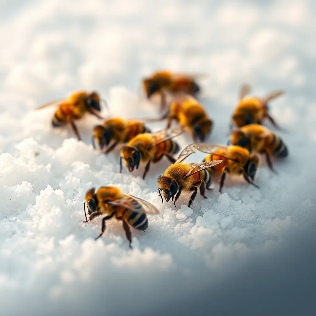 Bees Spotted in Snow During Freezing Temperatures : MysteryLores