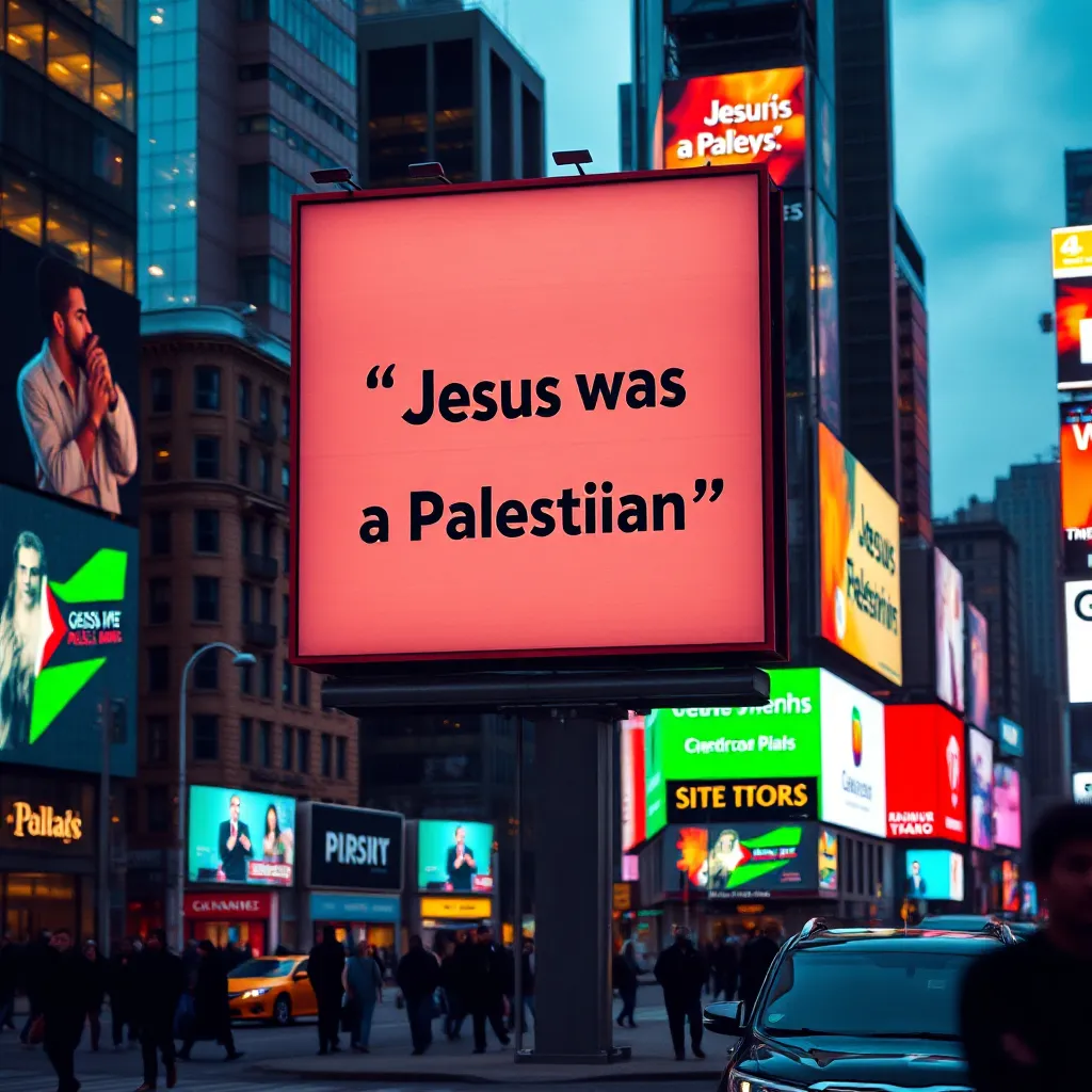 Debate Erupts Over Jesus's Ethnicity After Controversial Billboard ...