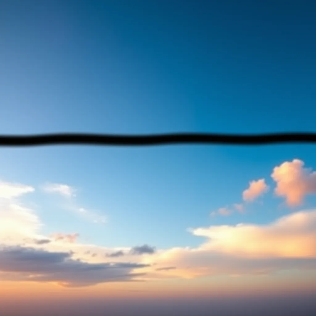 Black Line Across the Sky: What It Means and Why : MysteryLores