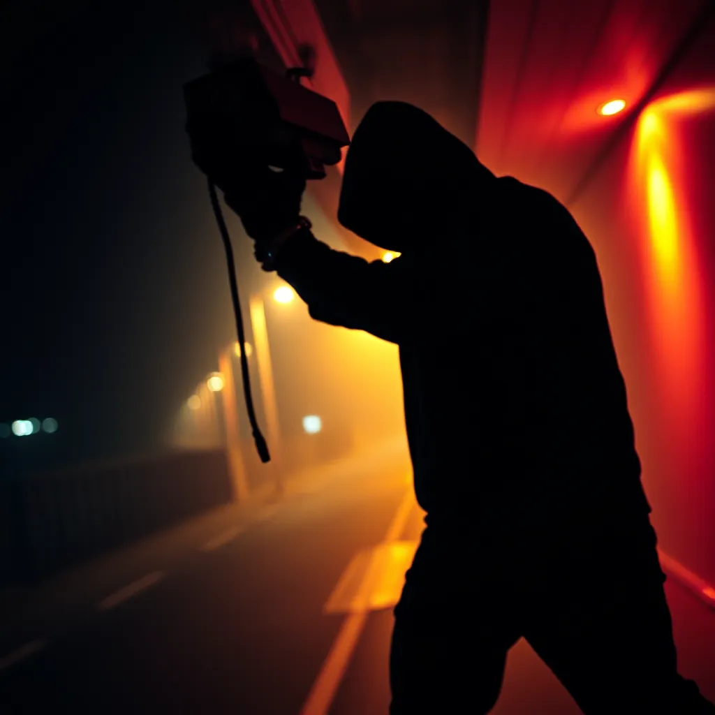 Mysterious Black Apparition Captured on CCTV Footage : MysteryLores