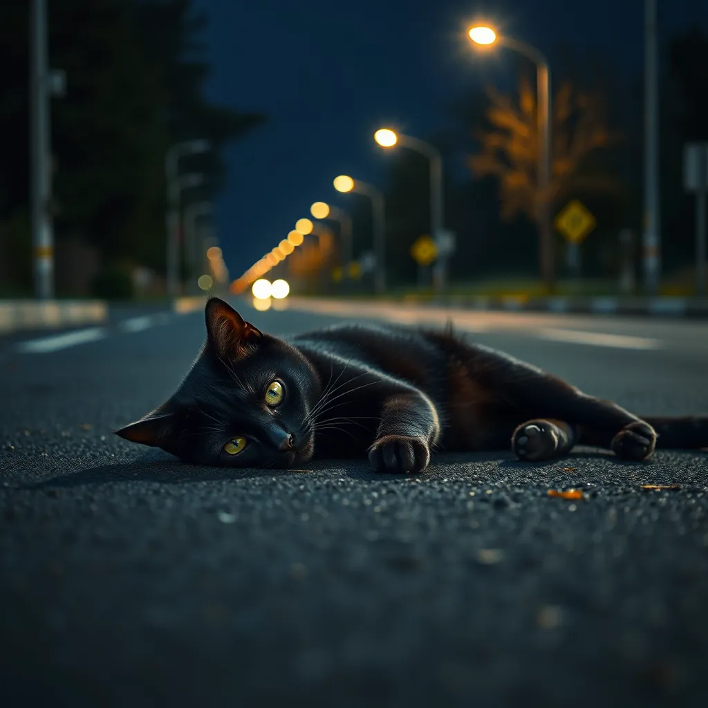 Tragic Incident: Black Cat Dies Moments After Touching : MysteryLores