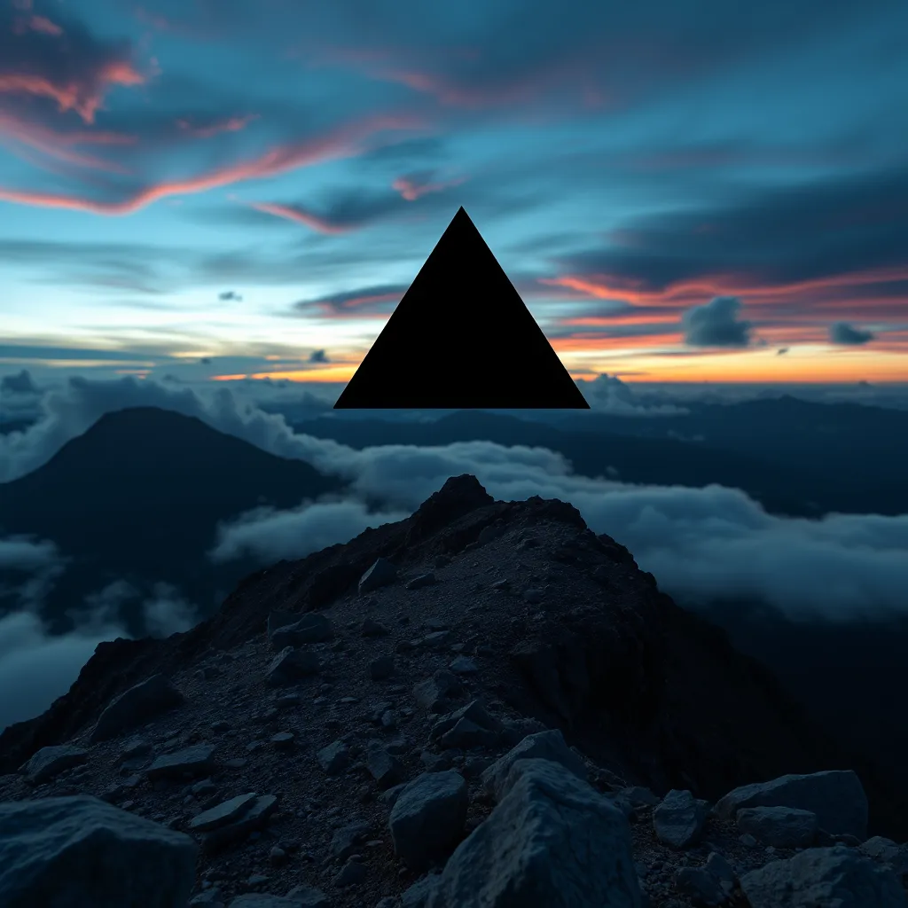 Mysterious Black Triangle Remarkably Descends Over Ridge : MysteryLores