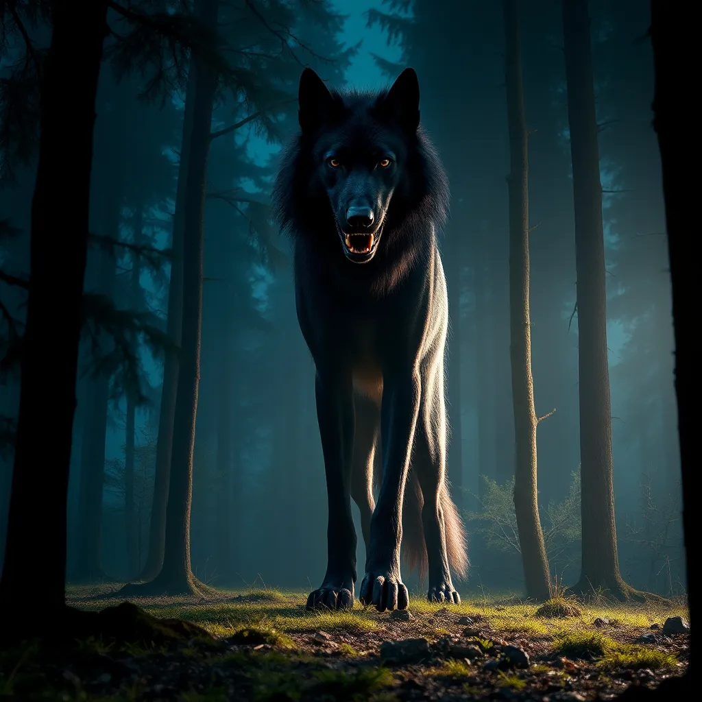 Does a Black Wolf Demon Really Exist? Find Out Now! : MysteryLores