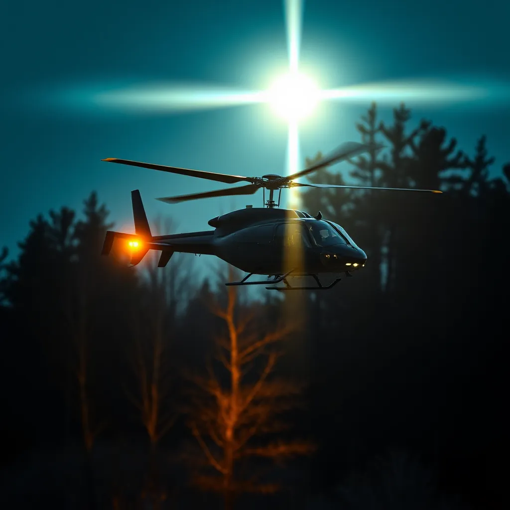 Bizarre Night in Indiana: Helicopter and Strange Light : MysteryLores