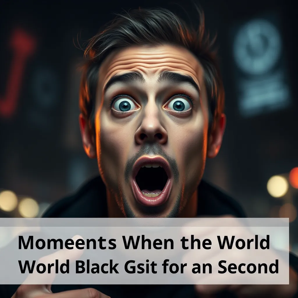 Moments When the World Goes Black for a Second : MysteryLores
