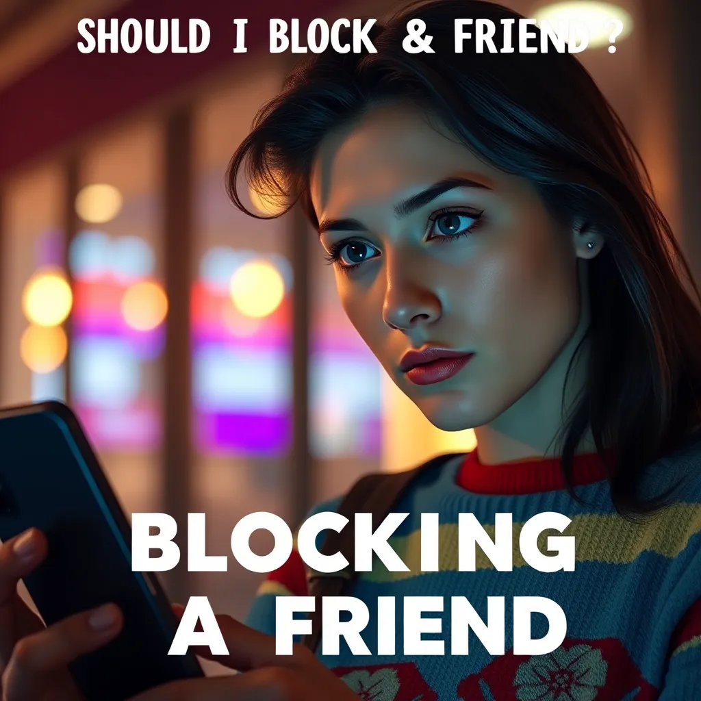 Should I Block My Friend After Ending Our Friendship? : MysteryLores