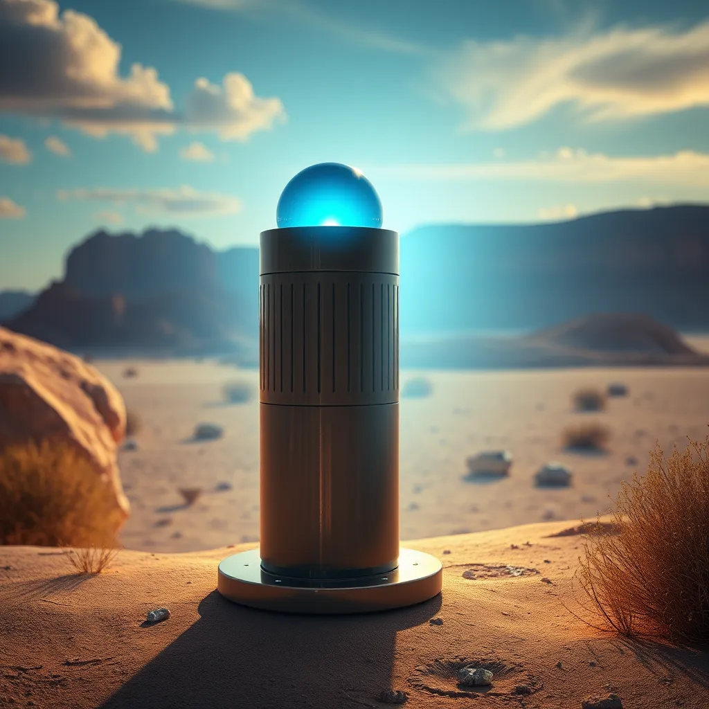 James Cylinder Blue Orb Discovery in Desert Experiment : MysteryLores