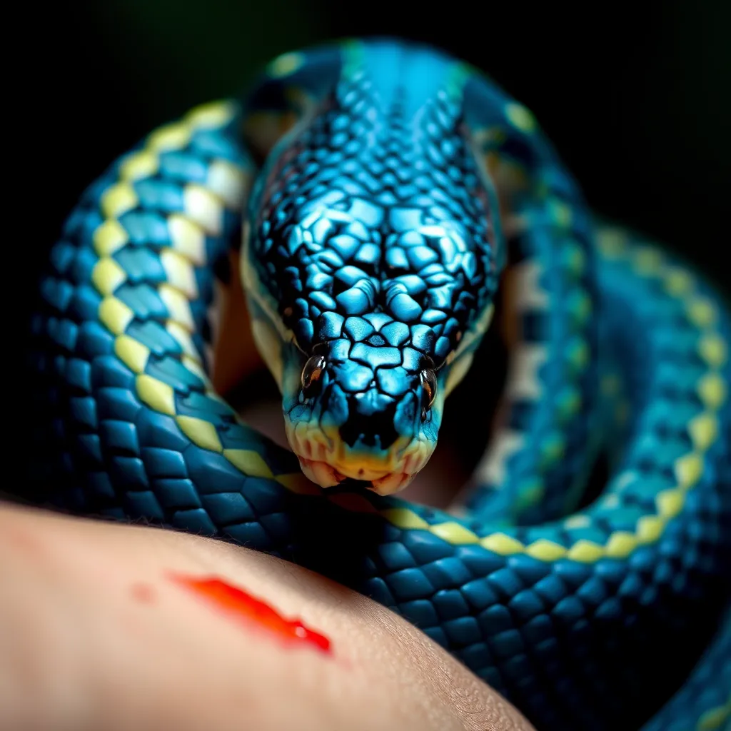 Significance of a Blue Sunda Pit Viper Bite in Dreams : MysteryLores