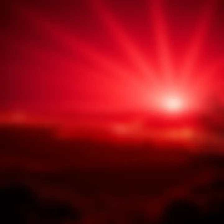 Strange Red Lights Captured Over East Yorkshire Countryside : MysteryLores