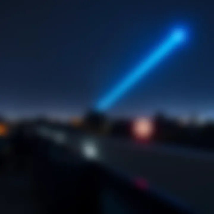 Witness Reports Strange Blue Light in the Sky Tonight : MysteryLores