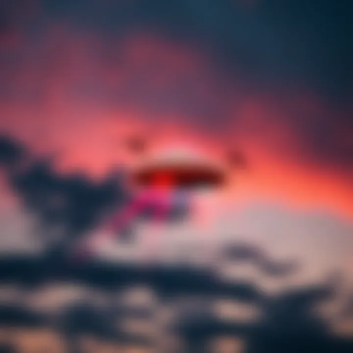 Witness Captures Bizarre Flying Object Changing Colors : MysteryLores