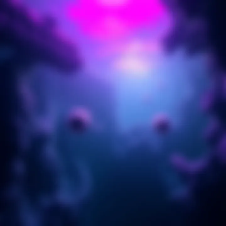 Intense Experience of Falling into a Gray and Purple Void : MysteryLores