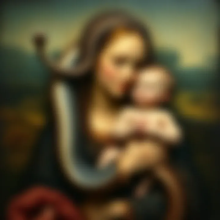 Hidden Faces in Da Vinci's Virgin with Child Painting : MysteryLores