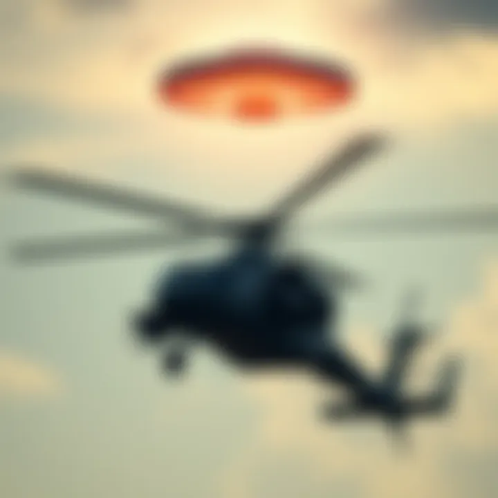 Unidentified Flying Object Follows Military Helicopter : MysteryLores