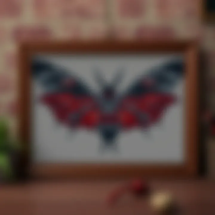 Stitching the Mothman: A Cross Stitch Design Tribute : MysteryLores