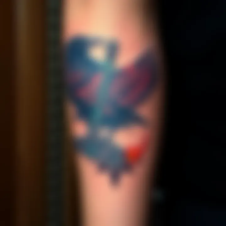 Raven and Hammer Tattoo with Unique House Rune Design : MysteryLores