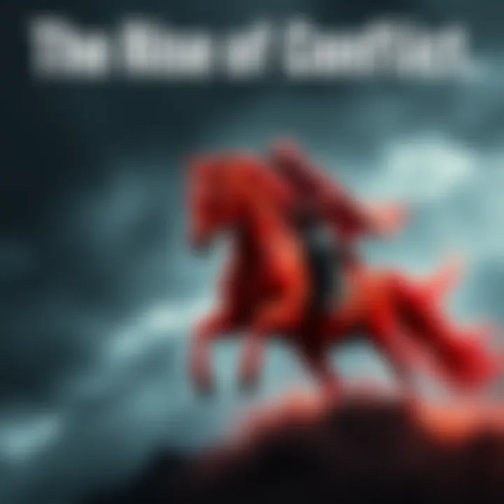 The Rise of Conflict: Red Horse Riding into Turmoil : MysteryLores