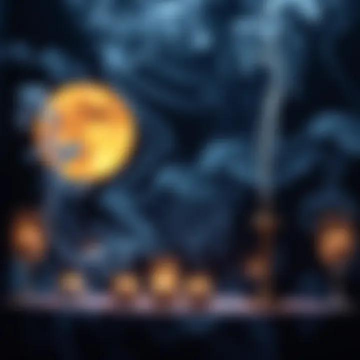 Captivating Smoke Patterns from Full Moon Incense : MysteryLores
