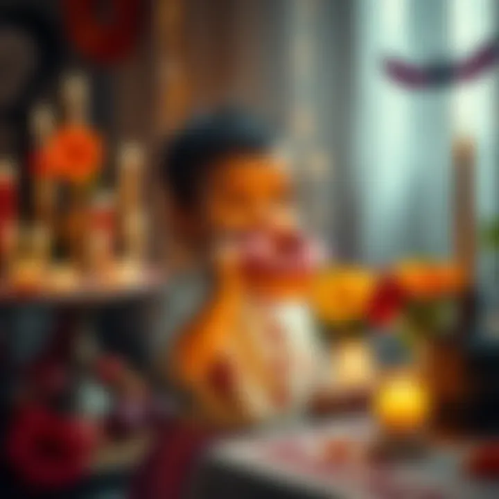 Toddler Swipes Donut for La Muerte's Altar Offering : MysteryLores