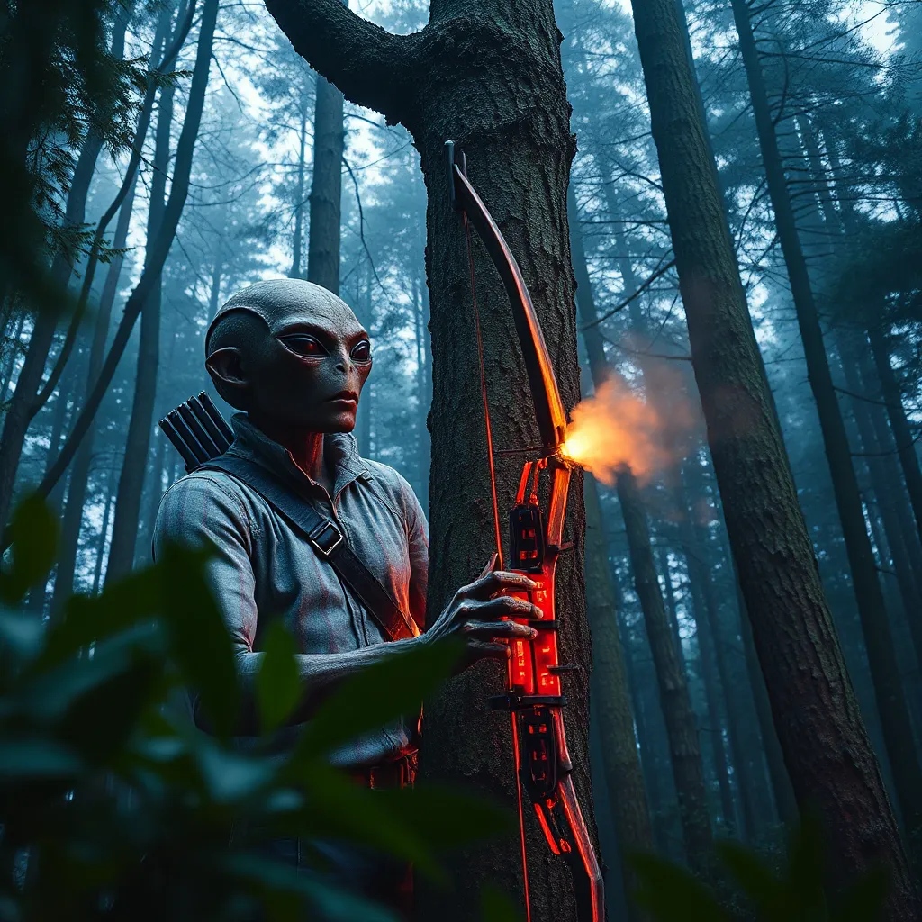 Bowhunter Fights Aliens and a Robot in the Woods : MysteryLores