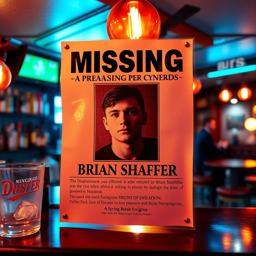 The Disappearance of Brian Shaffer: A Spring Break Enigma : MysteryLores