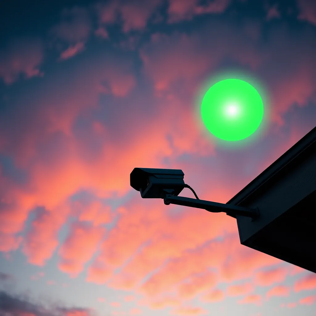 Bright Green Orb Spotted While Installing 45x PTZ Camera : MysteryLores