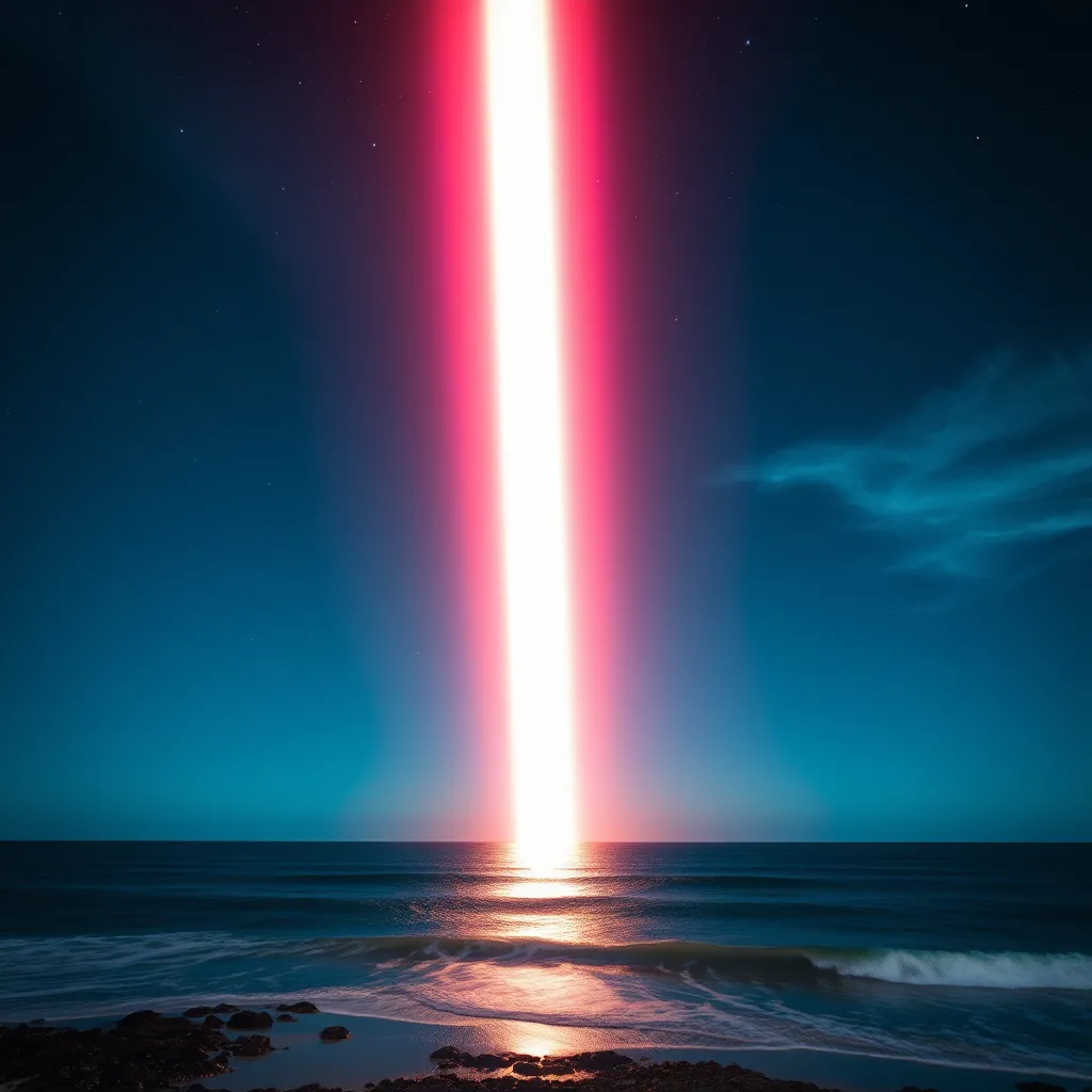 Unusual Light Phenomenon Observed in the Night Sky : MysteryLores