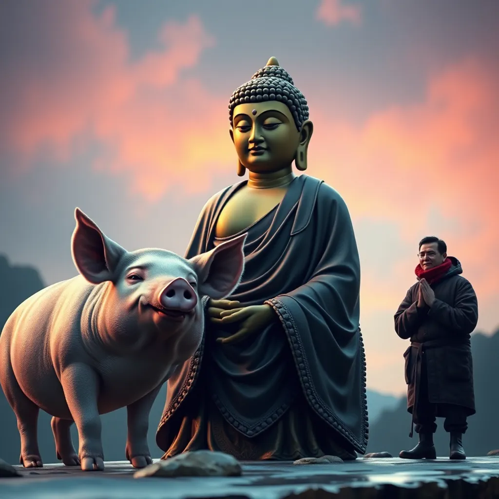 Buddha's Lesson: The Tale of the Pig and the Man : MysteryLores