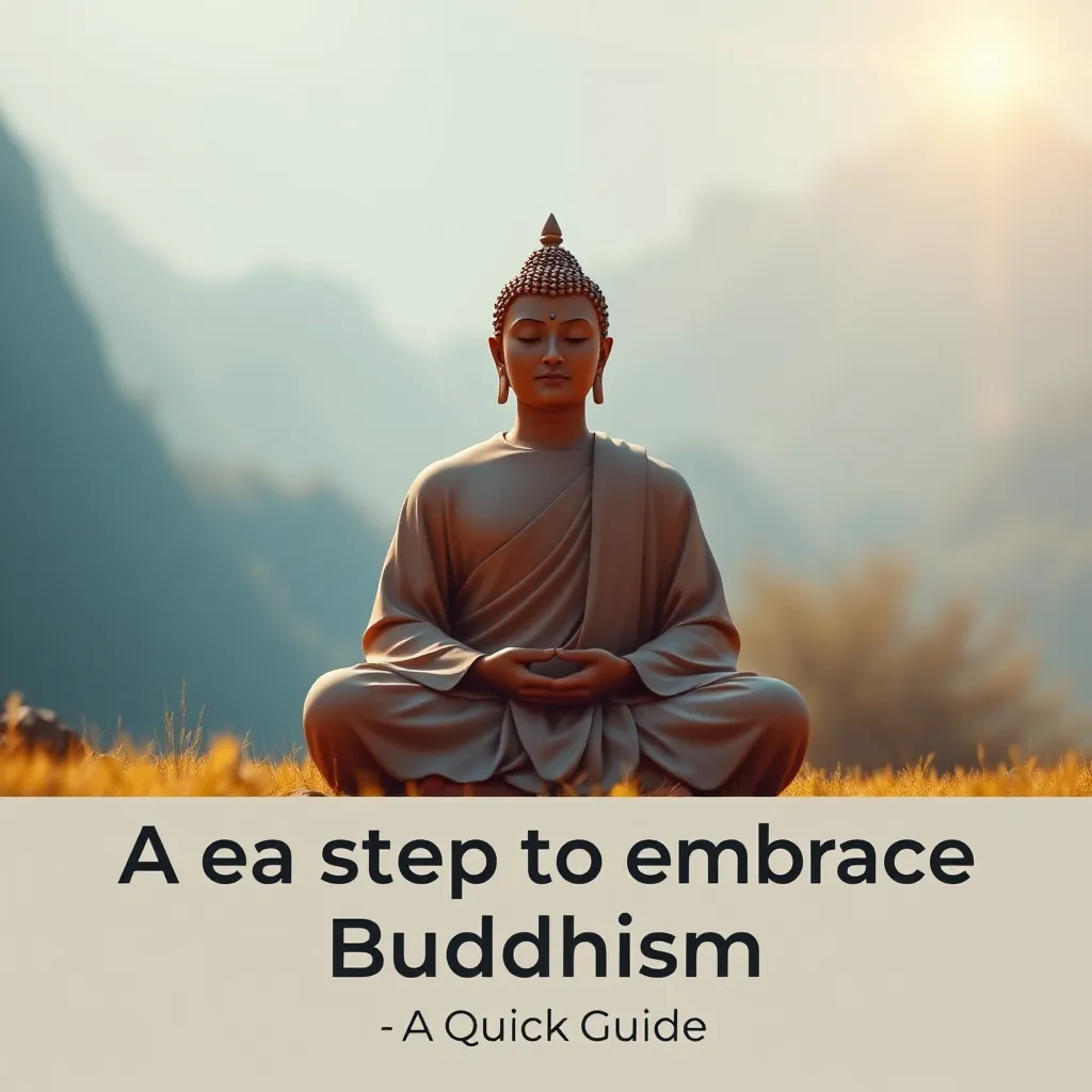 Steps to Embrace Buddhism: A Quick Guide : MysteryLores