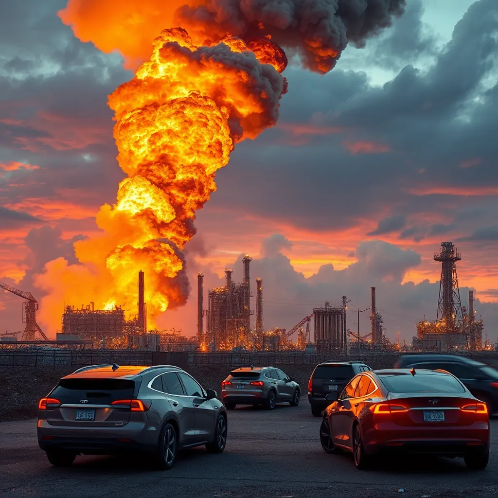 Oil Refineries Bombed to Boost Electric Vehicle Sales? : MysteryLores