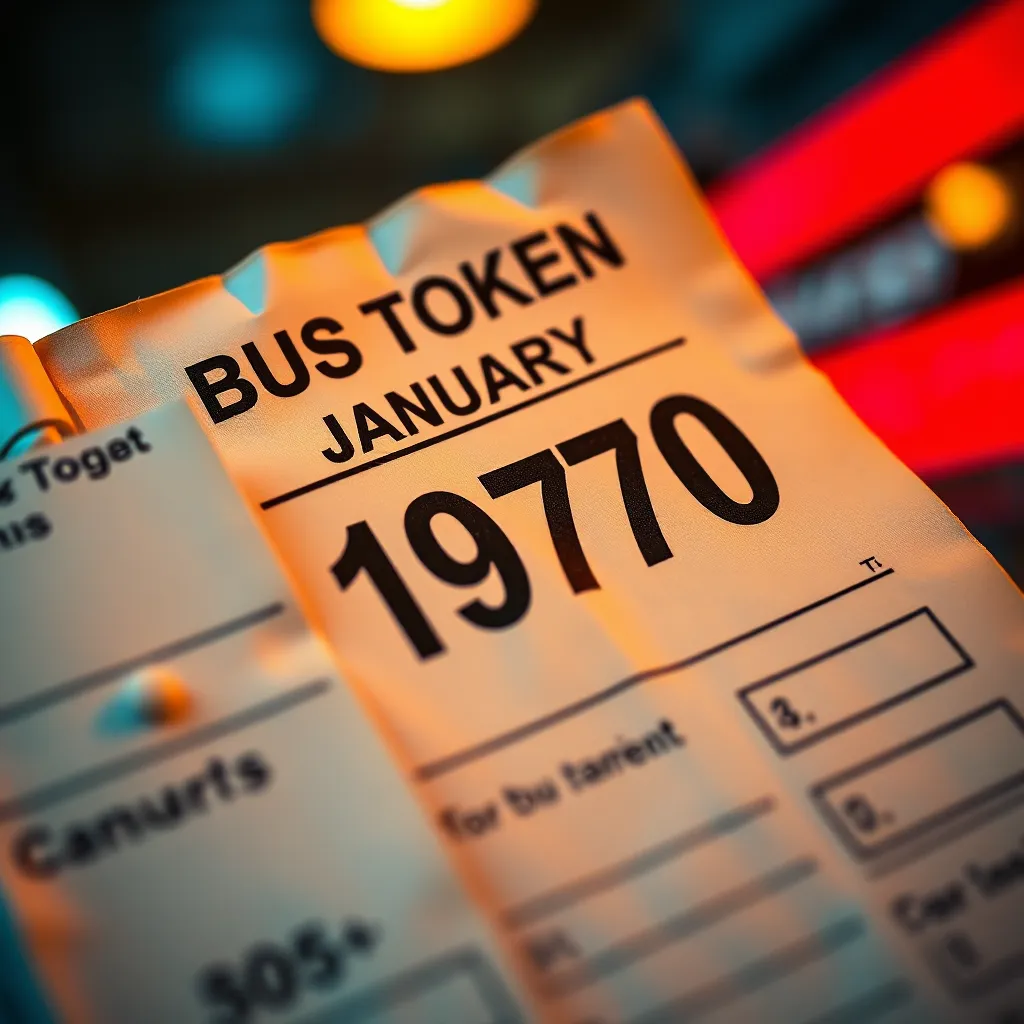 Mystifying Receipt Dates: Bus Token Shows 1970 : MysteryLores