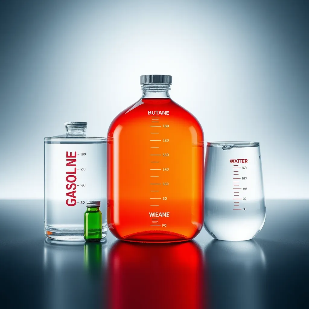 Which Weighs Less: Butane, Gasoline, or Water? : MysteryLores