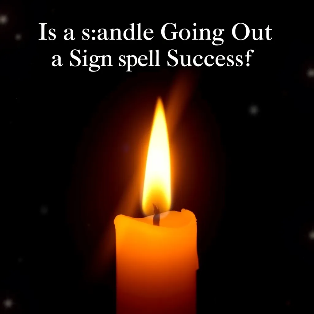 Is a Candle Going Out a Sign of Spell Success? : MysteryLores