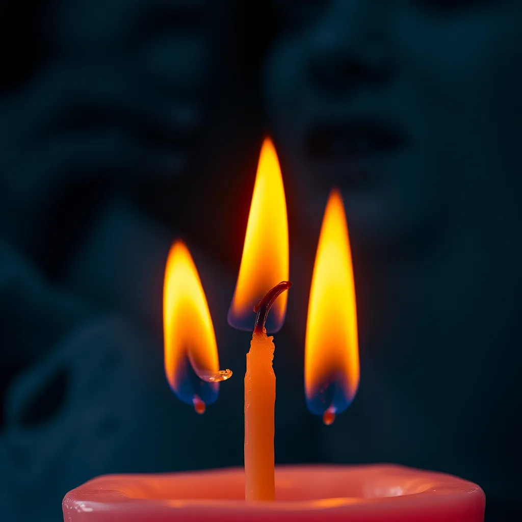 Candle Wick Splits into Four: What It Means : MysteryLores