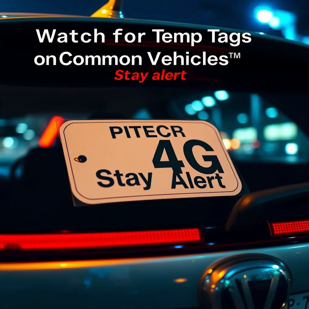 Watch for Temp Tags on Common Vehicles: Stay Alert : MysteryLores