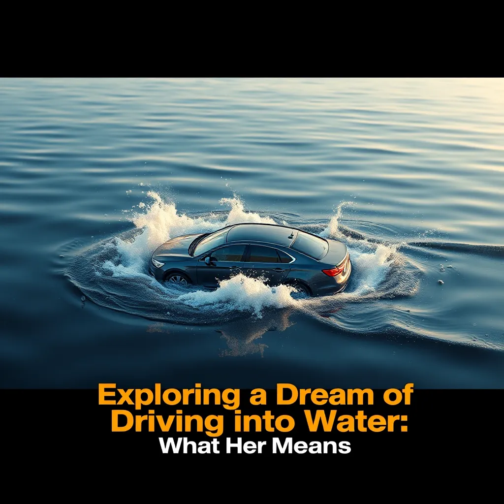 Exploring a Dream of Driving into Water: What It Means : MysteryLores